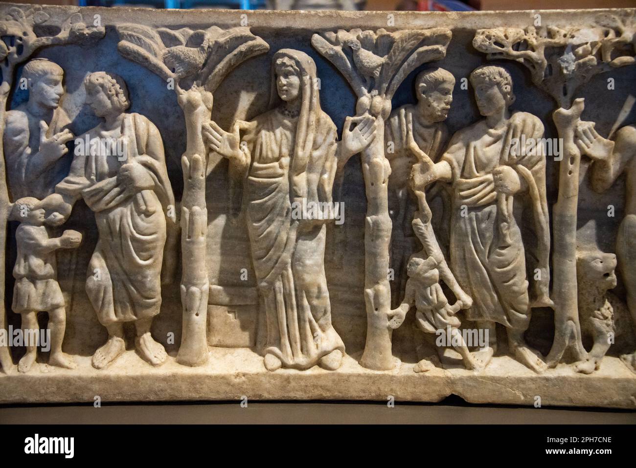 Relic from the Roman empire: A richly decorated carved stone ...