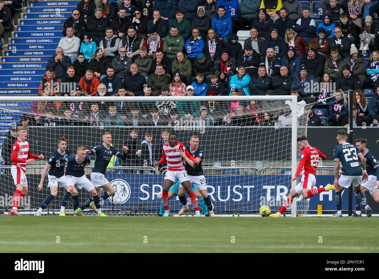 Falkirk, UK. 26th Mar, 2023. UK. The SPFL Trust Trophy Final between ...