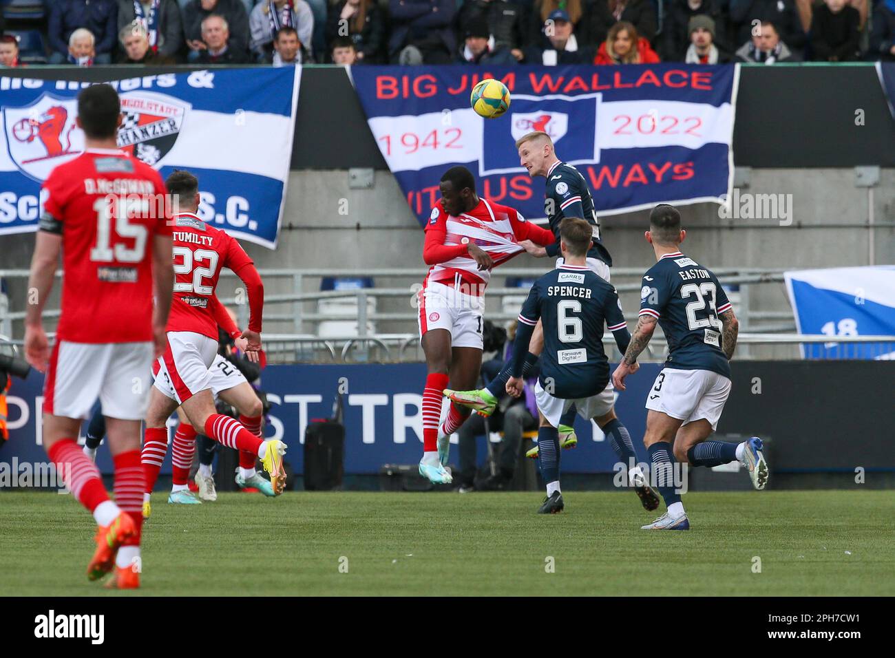 Falkirk, UK. 26th Mar, 2023. UK. The SPFL Trust Trophy Final between ...