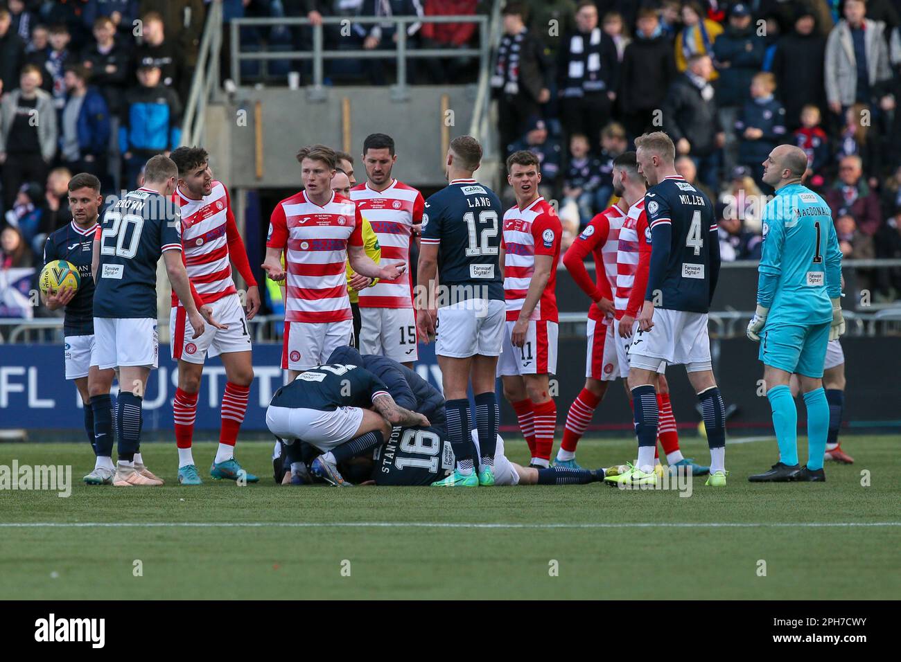 Falkirk, UK. 26th Mar, 2023. UK. The SPFL Trust Trophy Final between ...