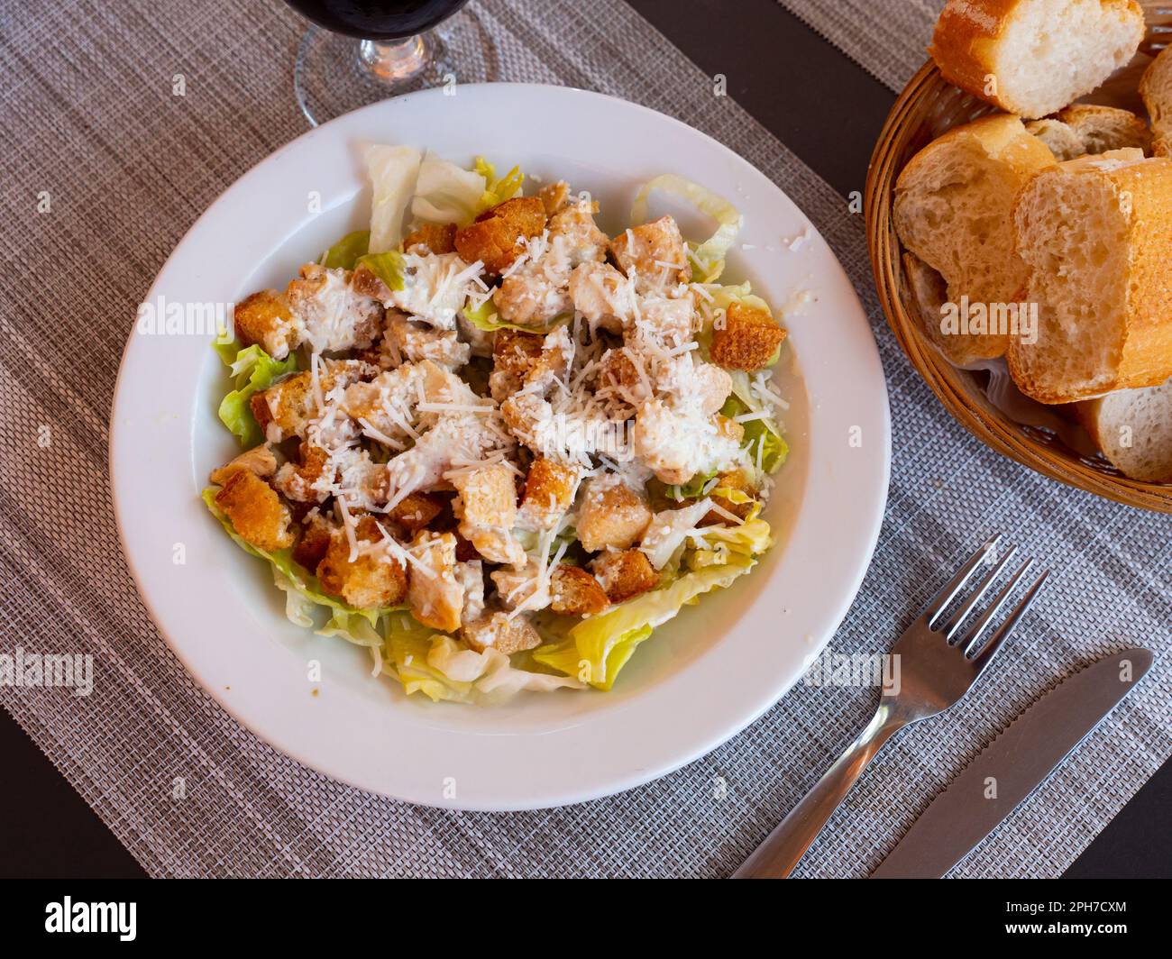 American classic caesar salad hi-res stock photography and images - Alamy