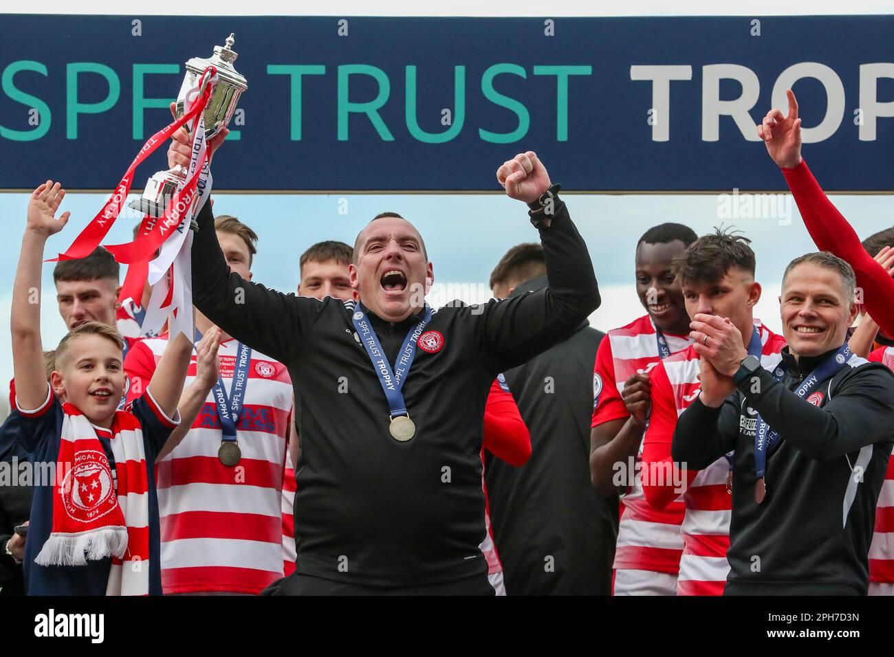 Falkirk, UK. 26th Mar, 2023. UK. The SPFL Trust Trophy Final between ...