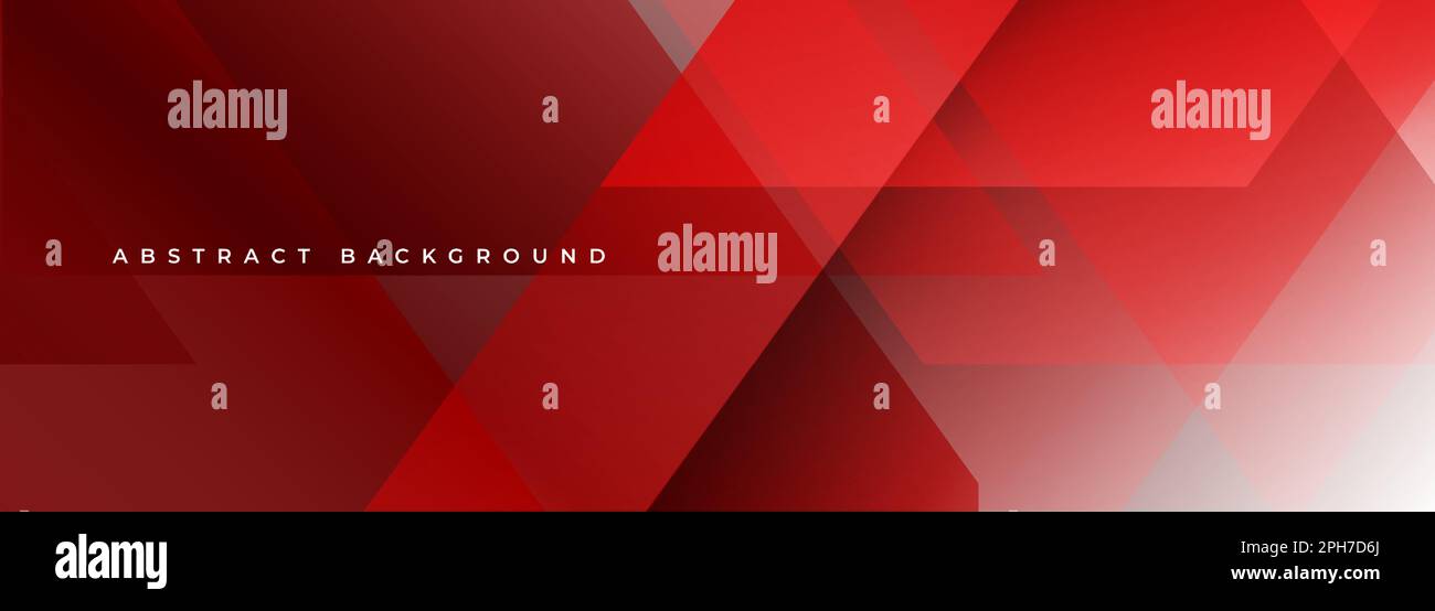 Red abstract background. Modern abstract red wide banner with ...