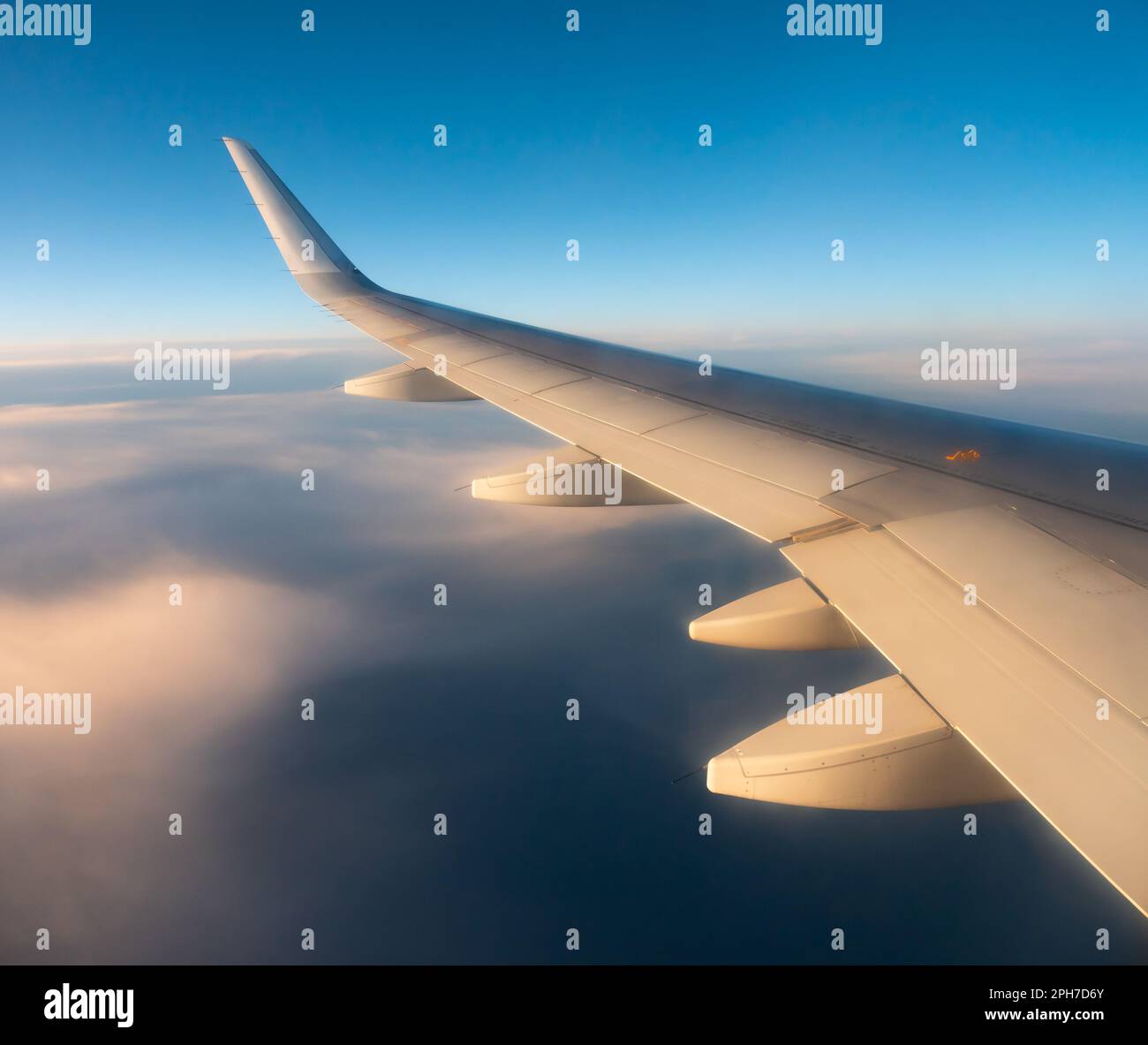 View from the window of the plane Stock Photo - Alamy