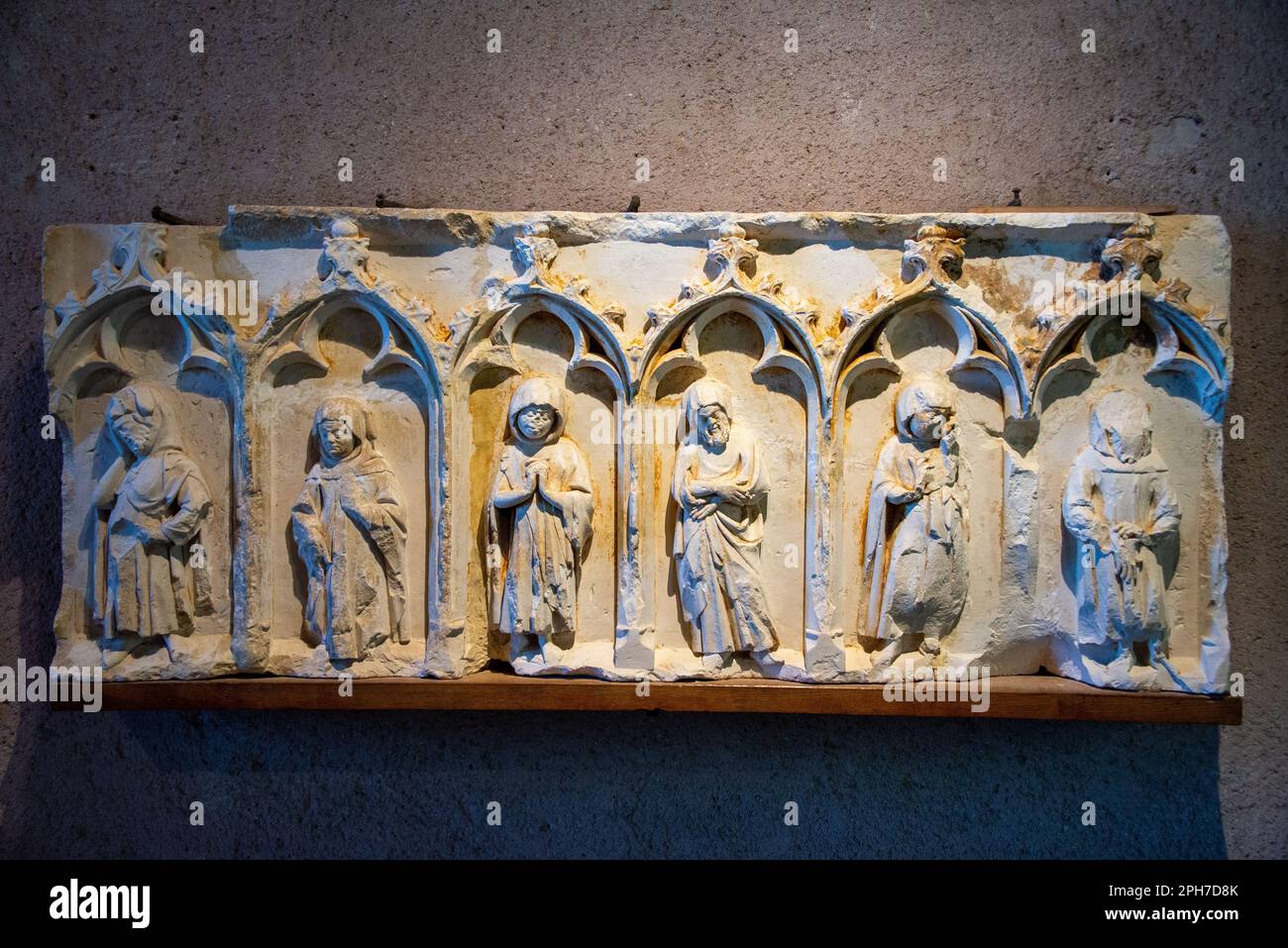 Figurative relief from a medieval Christian altar in the collection of ...