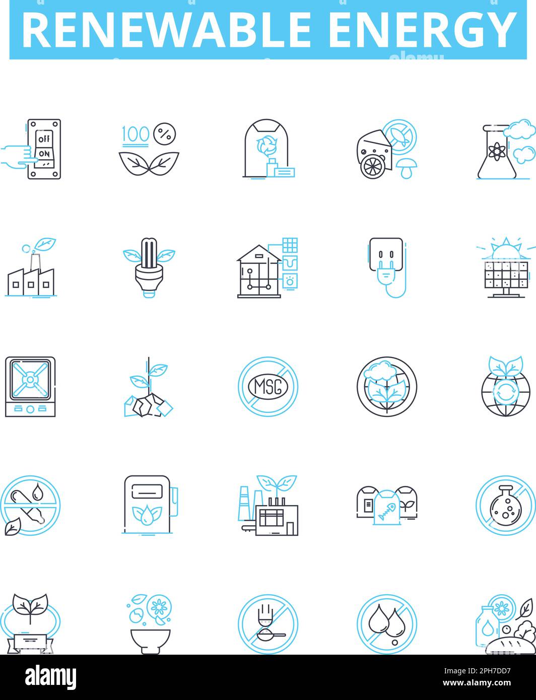 Renewable energy vector line icons set. Solar, Wind, Hydro, Biomass ... Renewable energy vector line icons set. Solar, Wind, Hydro, Biomass ...