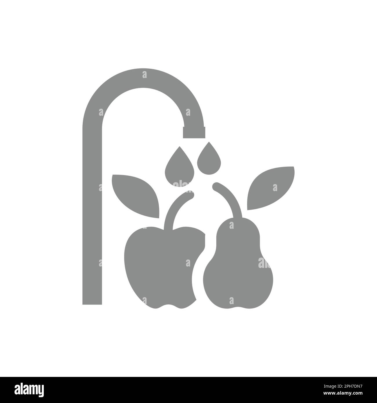 Washing vegetables water Stock Vector Images - Alamy