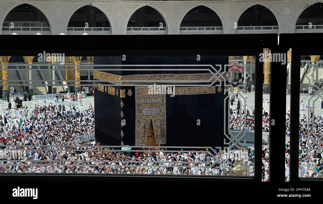 MECCA, SAUDI ARABIA - March 27 2023: The Holy Kaaba, Masjid Al Haram in ...