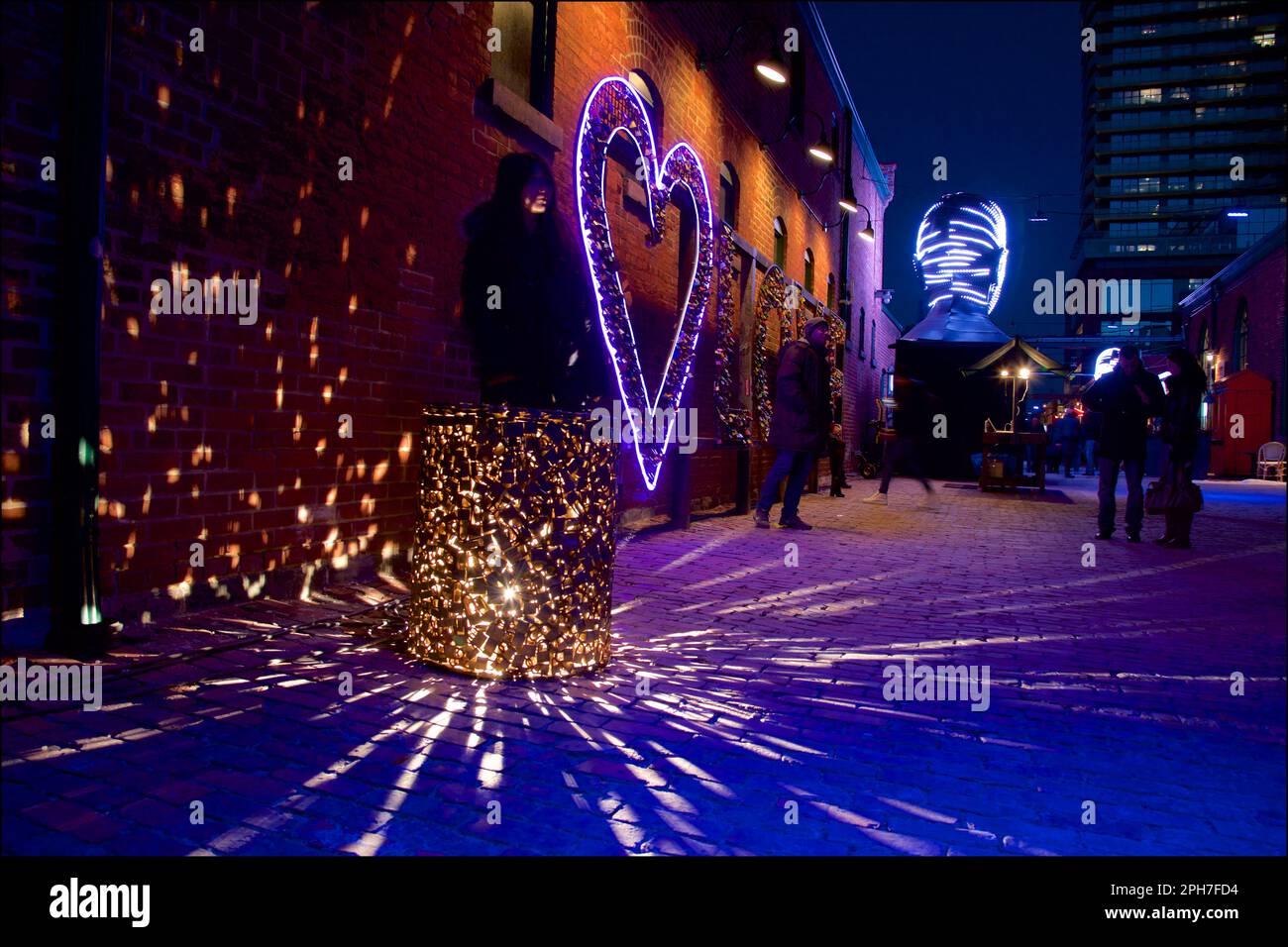 Toronto, Ontario / Canada - March 04, 2018: Light and shadow from an ...