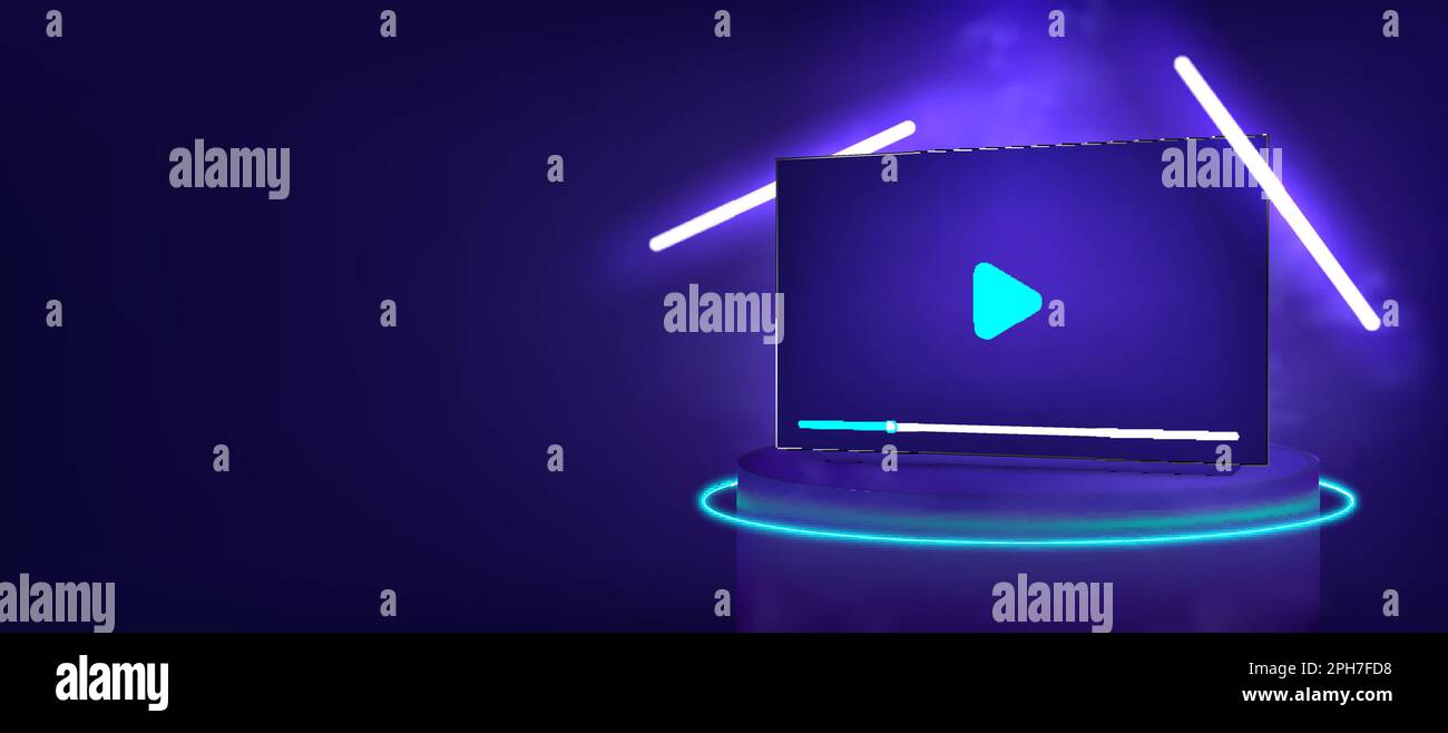 Render television 4k on screen Stock Vector Images - Alamy