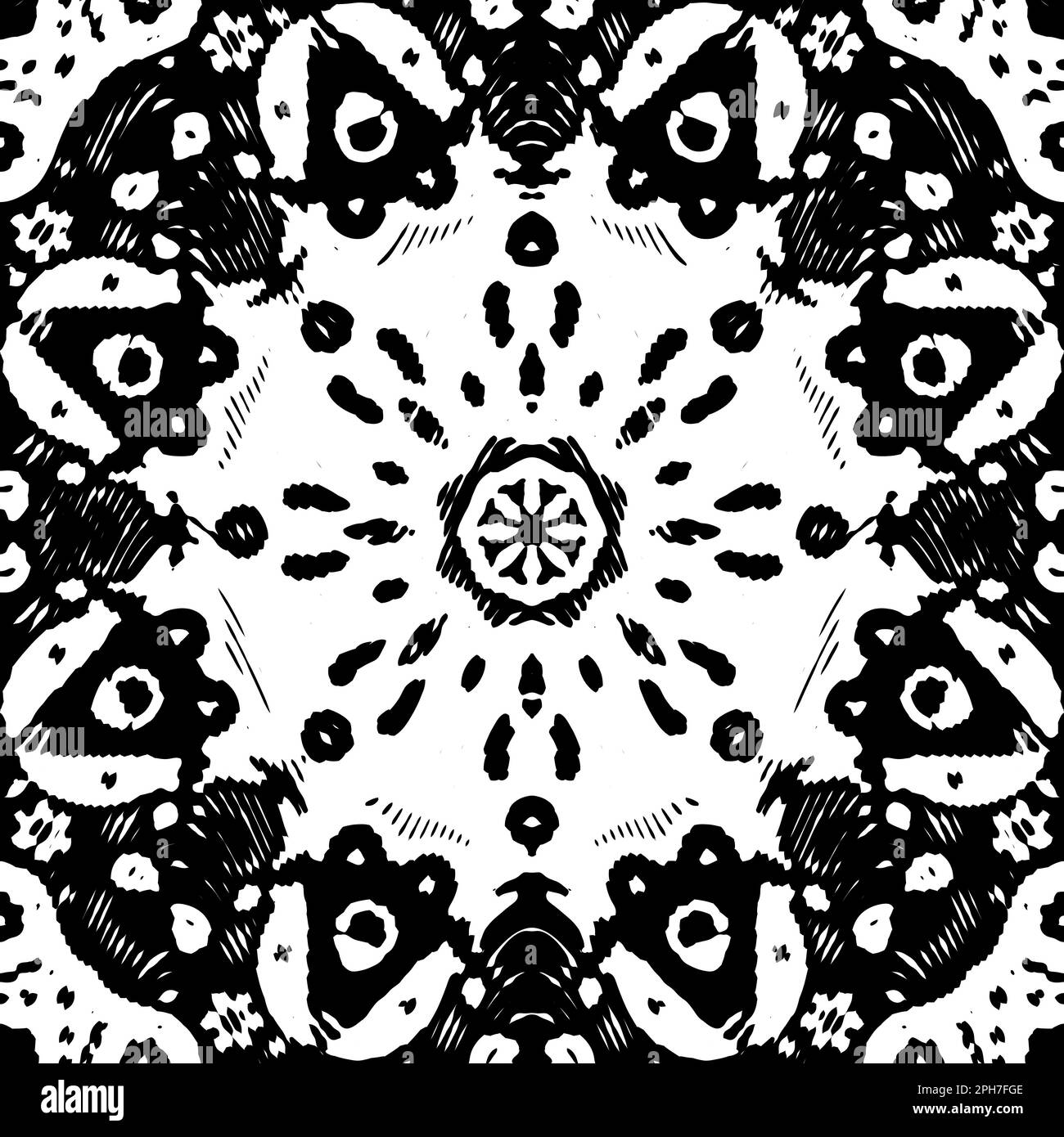 Modern geo wave pattern. Seamless fashion design tile in black and ...