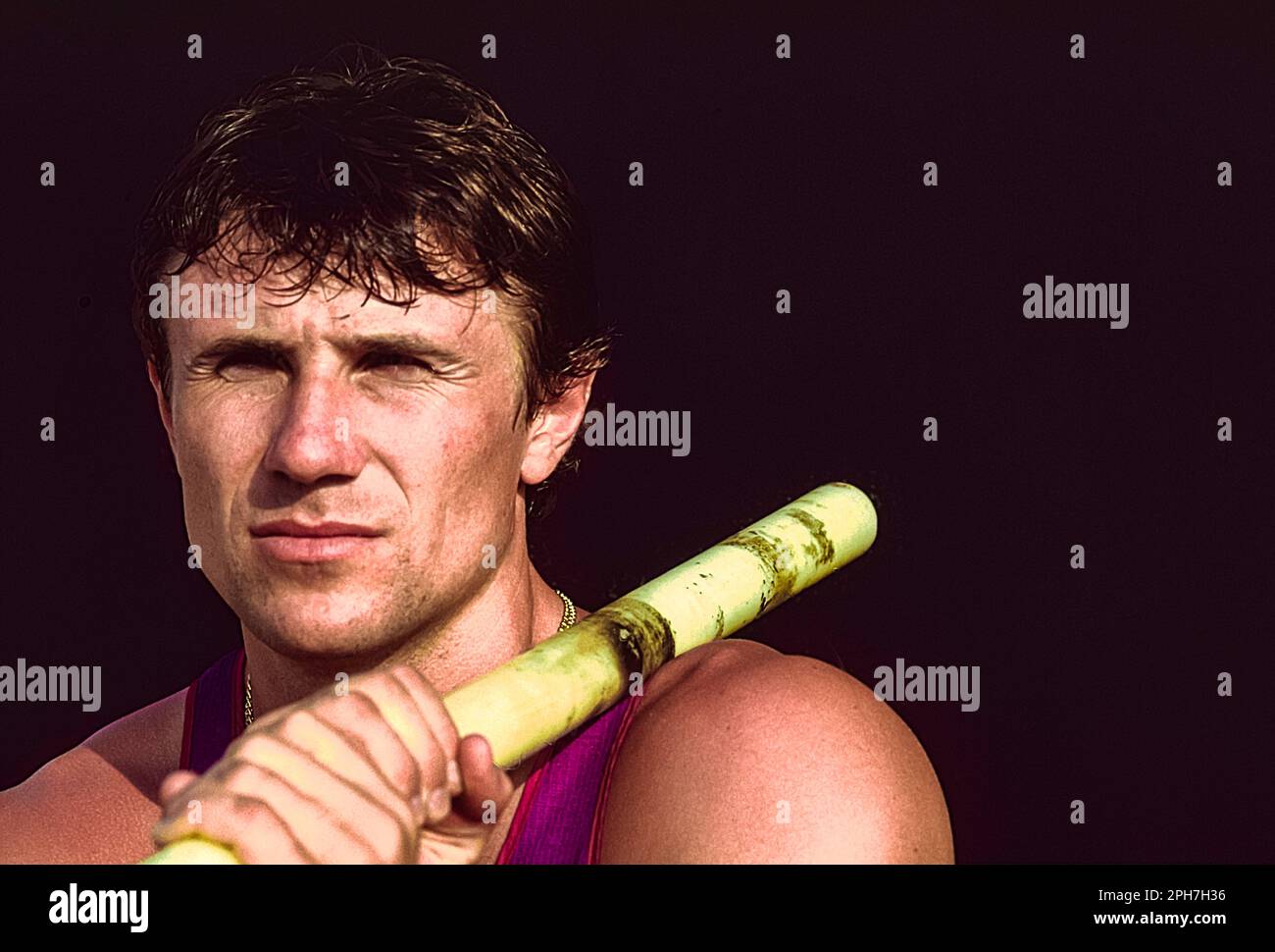 Sergey Bubka (URS) during a photo shoot for Nike International ...