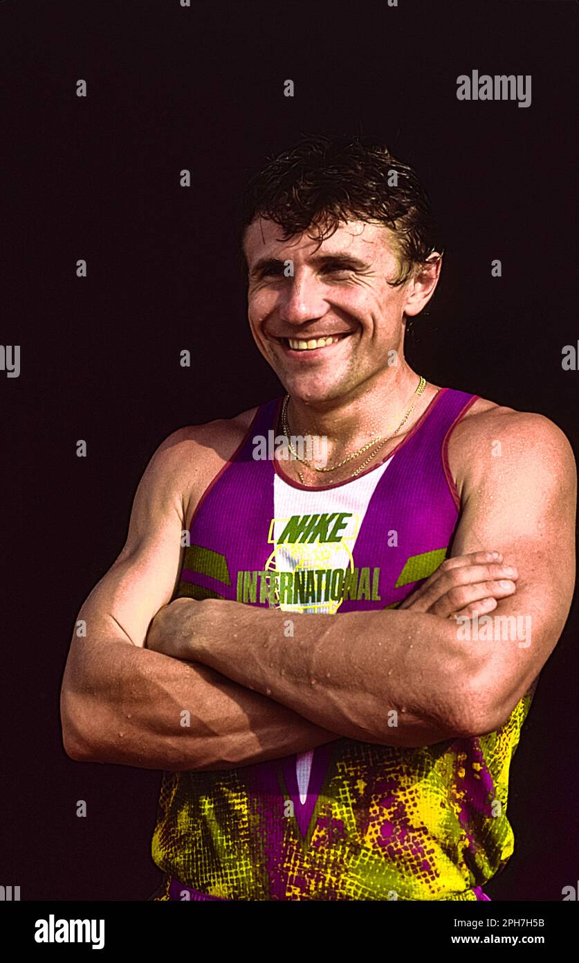 Sergey Bubka (URS) during a photo shoot for Nike International ...