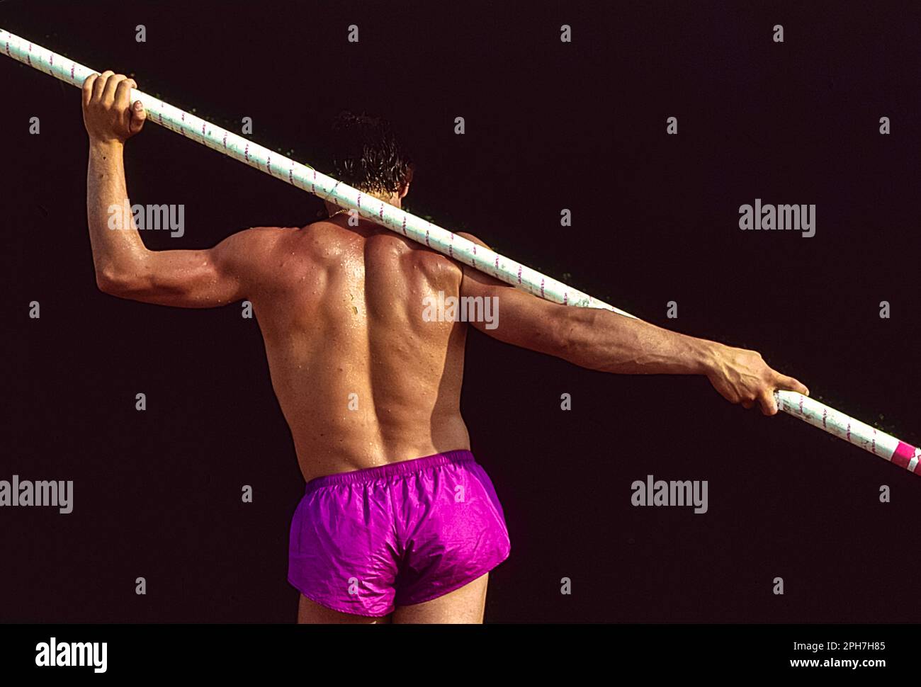 Sergey Bubka (URS) during a photo shoot for Nike International Athletics in the Olympic Stadium ...