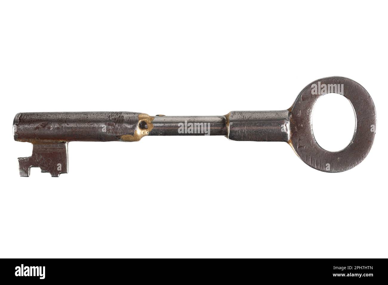 Old rusty key isolated on a white background Stock Photo - Alamy