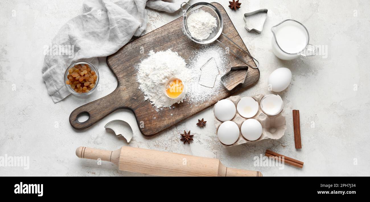 Different baking ingredients spices hi-res stock photography and images ...
