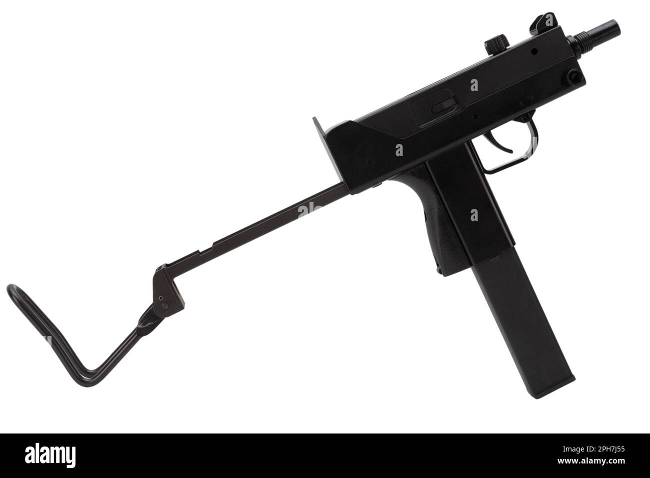 Small submachine gun for concealed carry isolated on white background ...