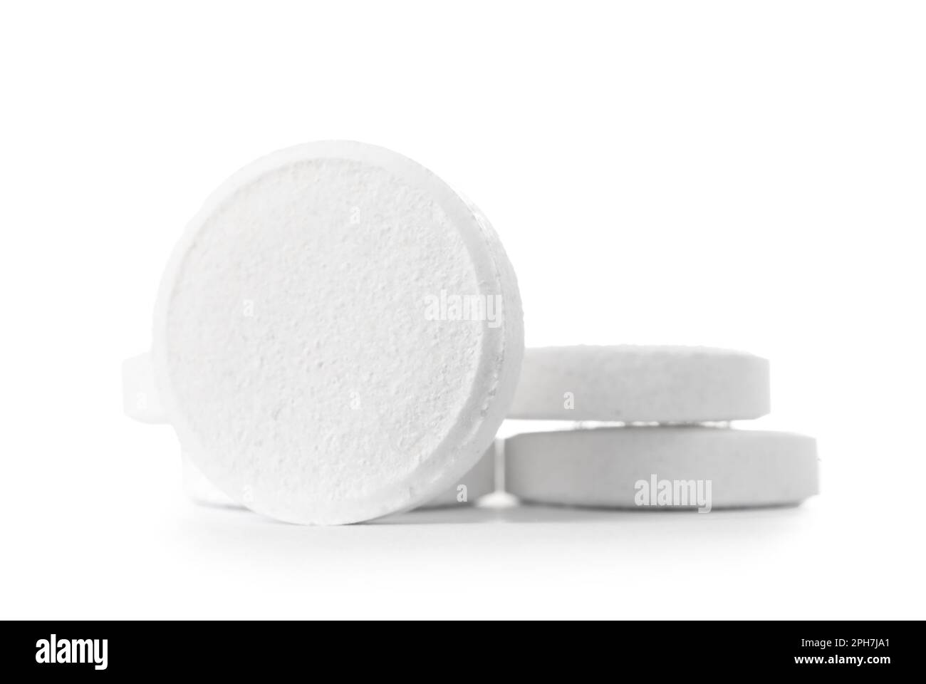 Soluble tablets isolated on white background Stock Photo - Alamy