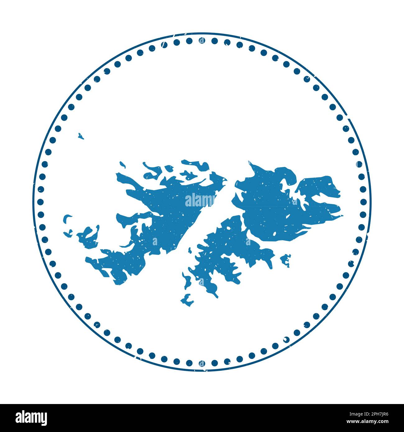 Falklands sticker. Travel rubber stamp with map of country, vector ...