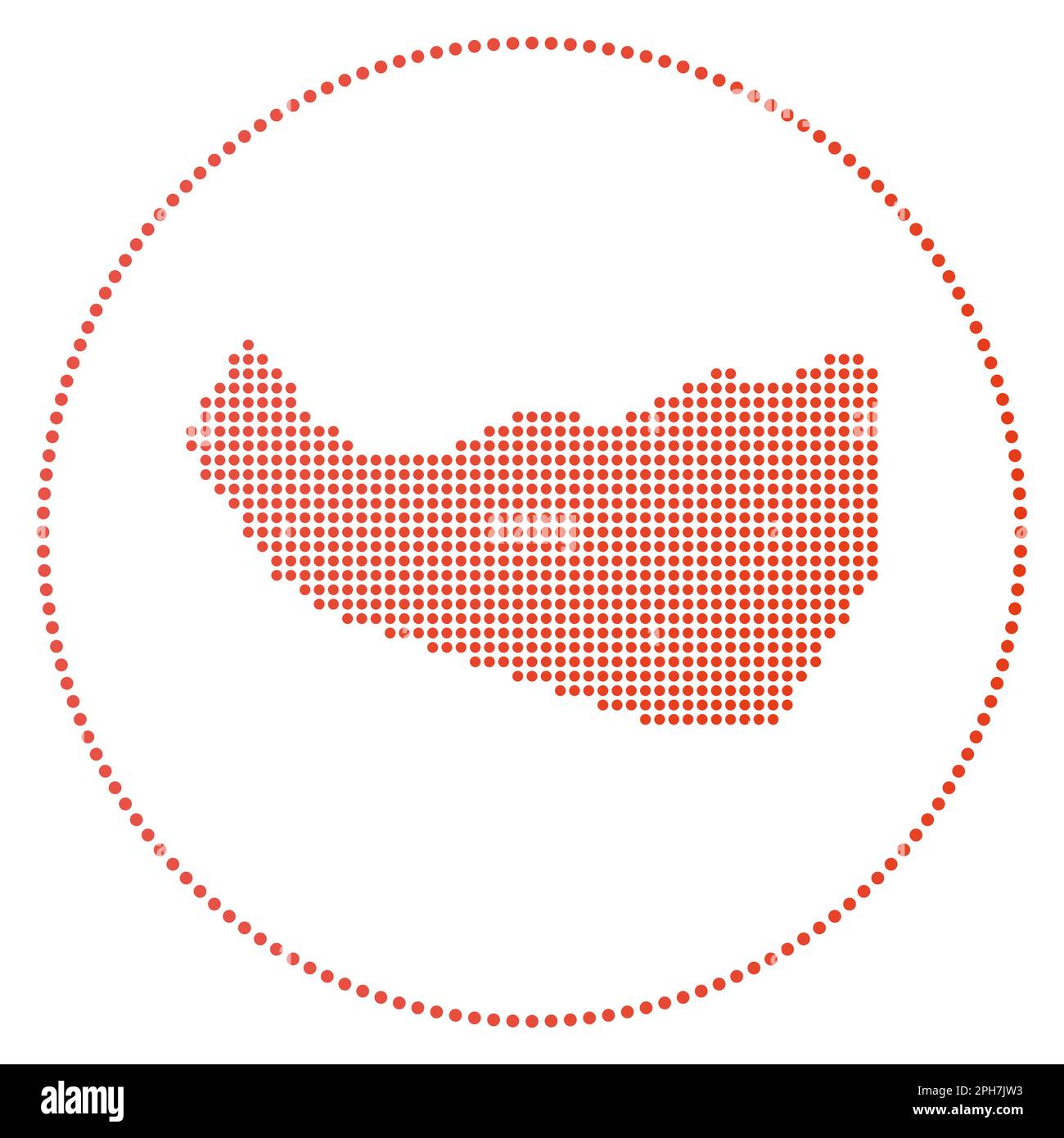 Somaliland digital badge. Dotted style map of Somaliland in circle ...