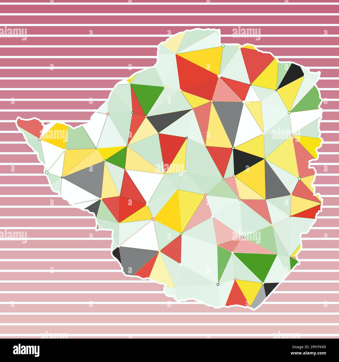 Zimbabwe vector illustration. Zimbabwe design on gradient stripes ...