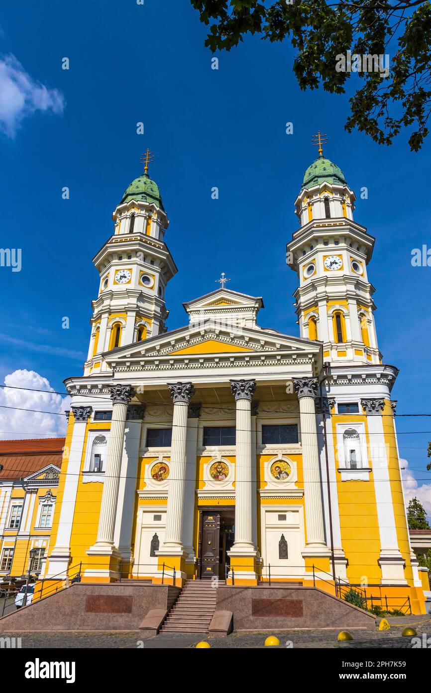 Facade view of Building of the Holy Cross Greek Catholic Cathedral in ...