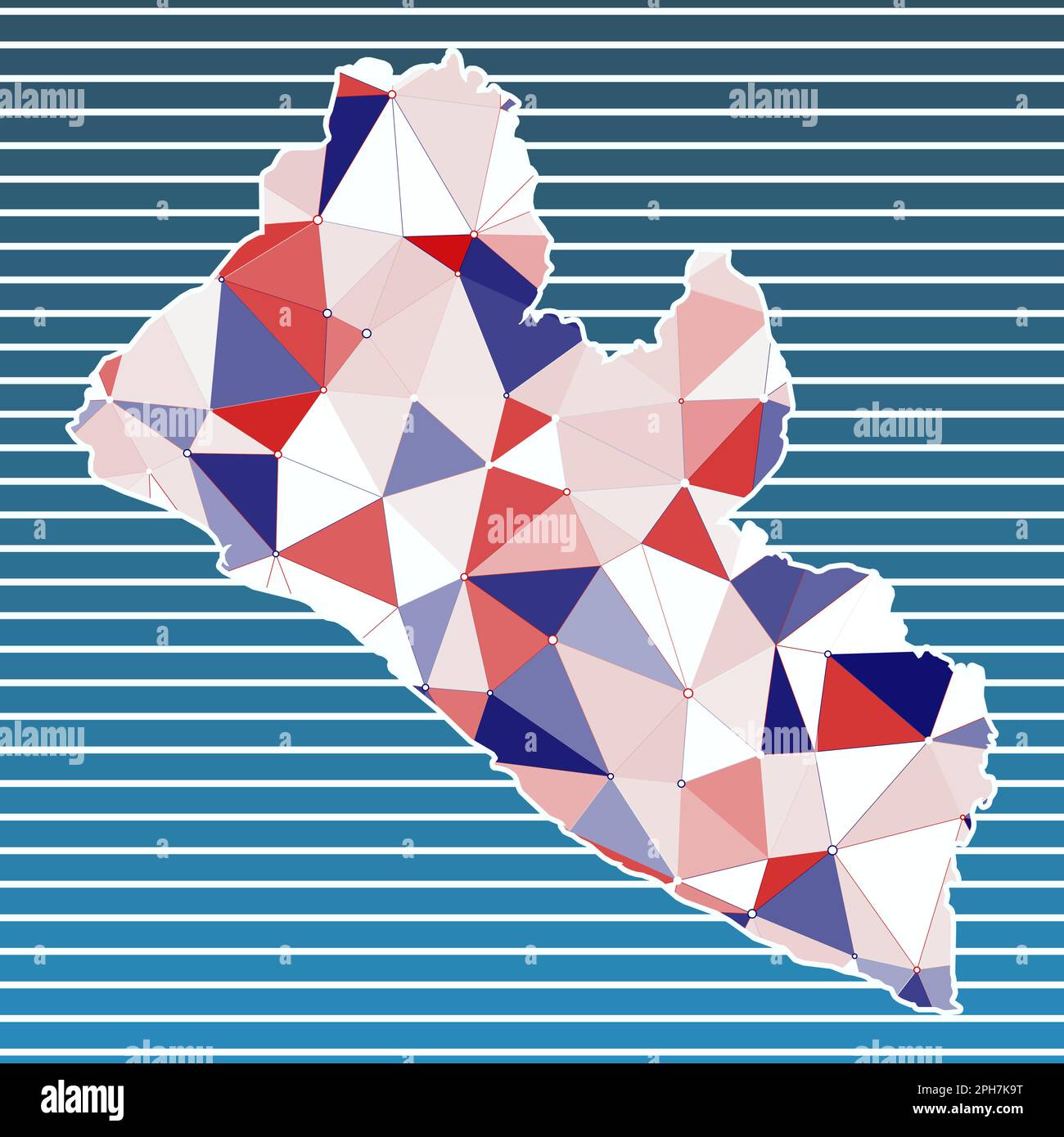 Liberia vector illustration. Liberia design on gradient stripes ...