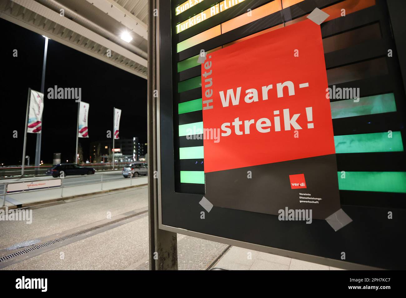 Hamburg, Germany. 26th Mar, 2023. A poster with the inscription ...