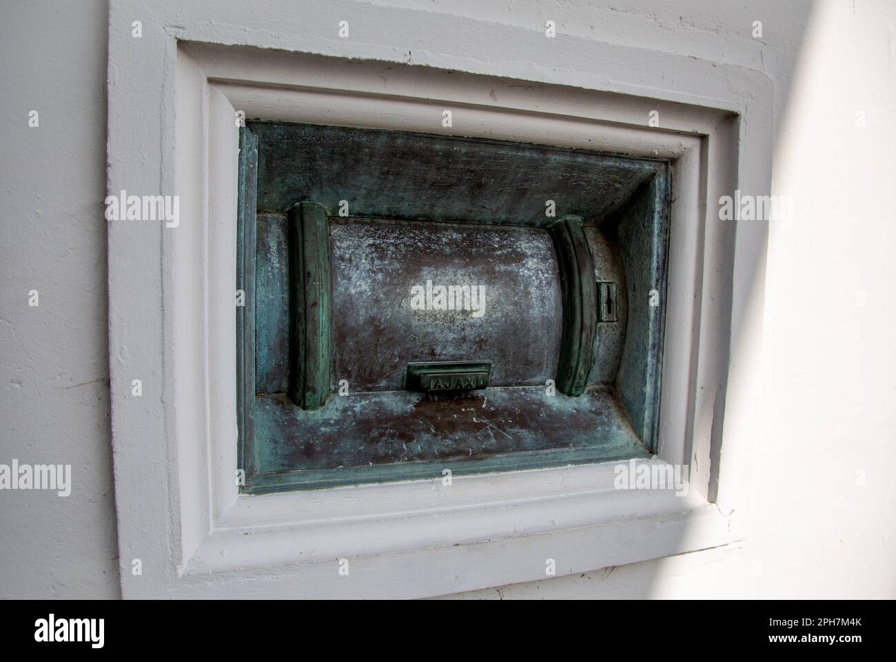 Bronze toll box installed on the left driving side on the Clontarf side ...