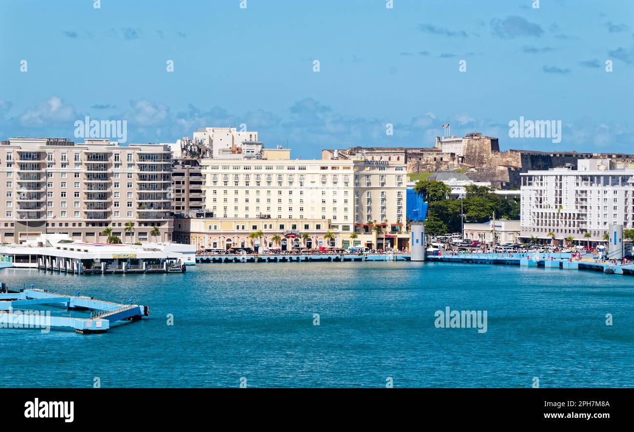 SAN JUAN, PUERTO RICO - February 1, 2023: San Juan serves as a major ...