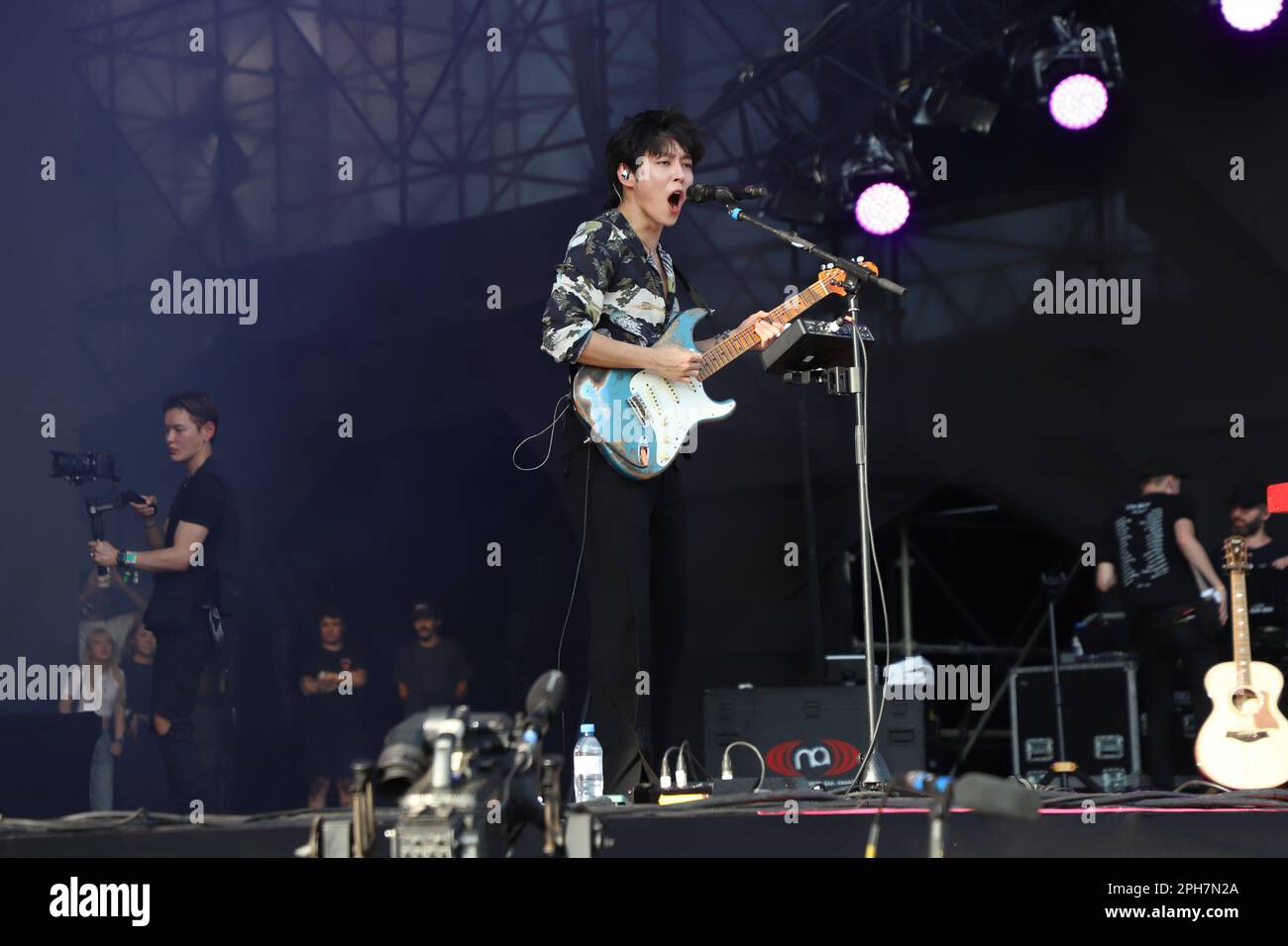 Sao Paulo, Sao Paulo, Brasil. 26th Mar, 2023. (INT) K-pop The Rose band ...