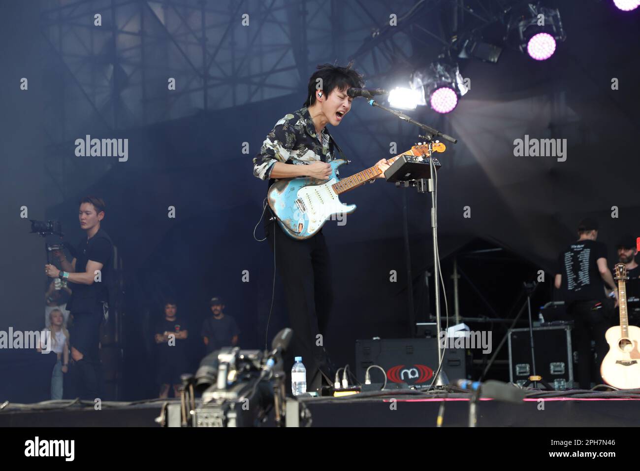 Sao Paulo, Sao Paulo, Brasil. 26th Mar, 2023. (INT) K-pop The Rose band ...
