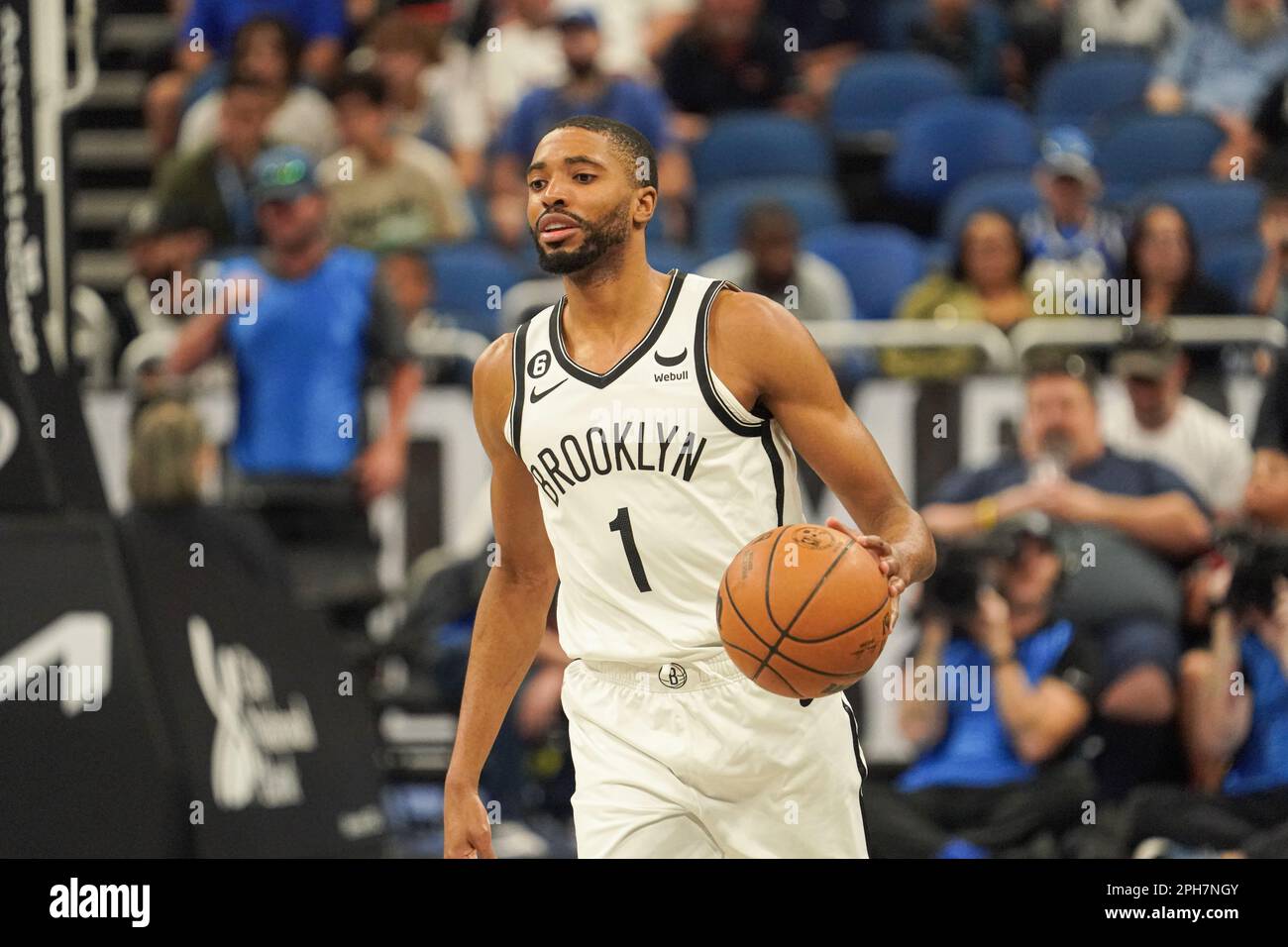 Orlando, Florida, USA, March 26, 2023, Brooklyn Nets forward Mikal ...