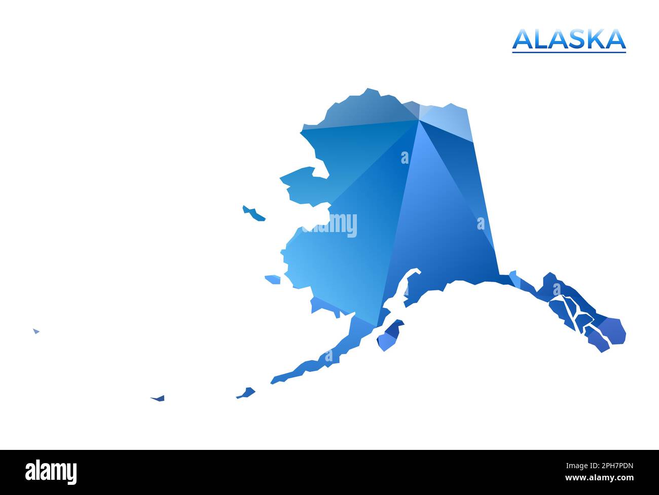 Alaska triangle map hi-res stock photography and images - Alamy