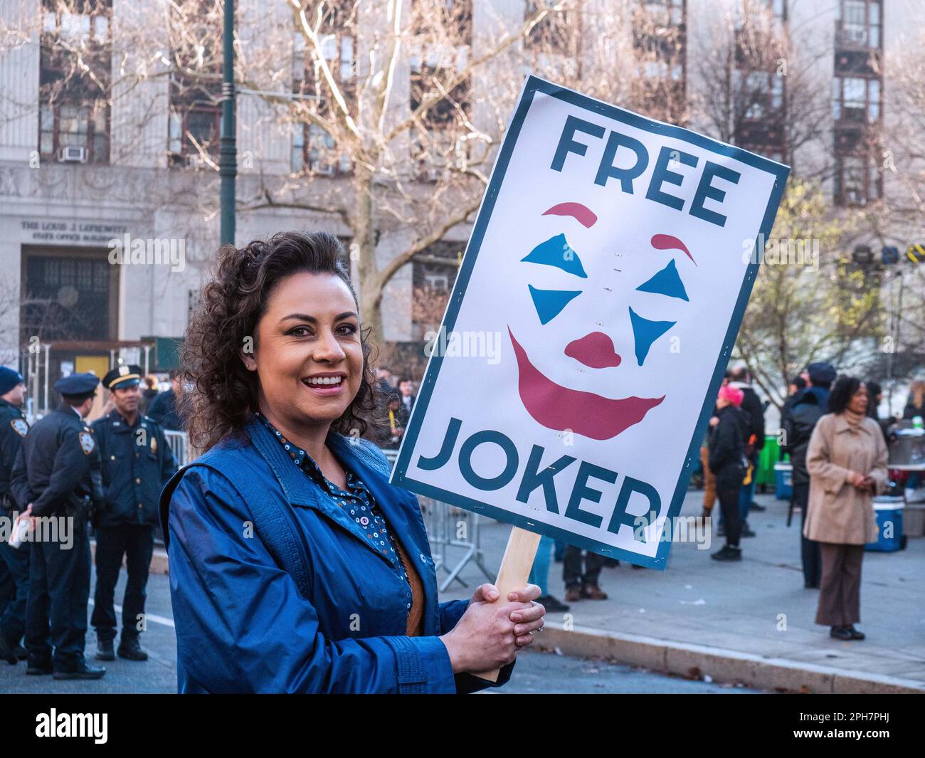 New York, New York, USA. 26th Mar, 2023. Joker 2 was filming in lower ...