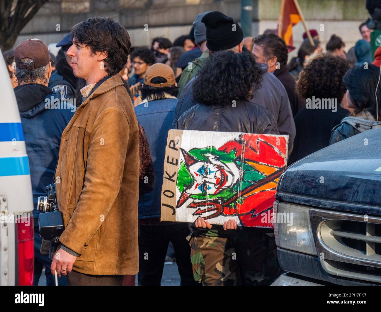 New York, New York, USA. 26th Mar, 2023. Joker 2 was filming in lower ...
