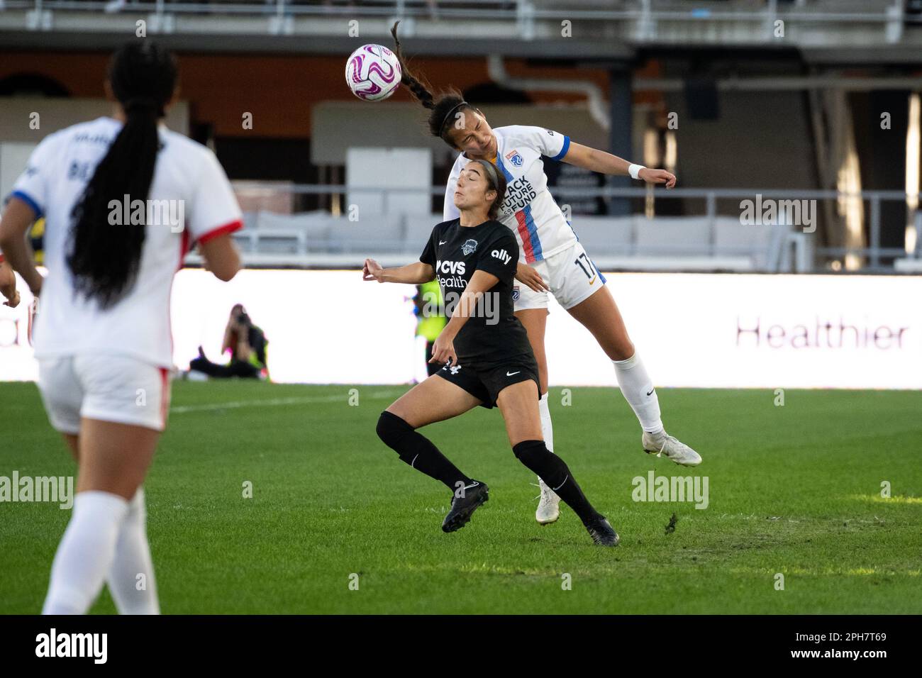 Washington, USA. 26th Mar, 2023. Spirit forward Lena Silano and Reign ...