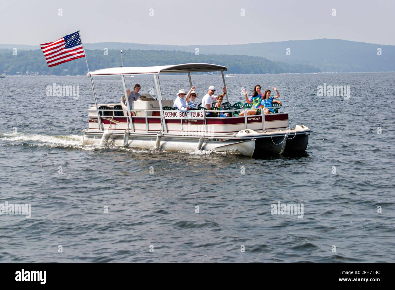Pennsylvania Pocono Mountains Lake Wallenpaupack,Scenic Boat Ride water ...