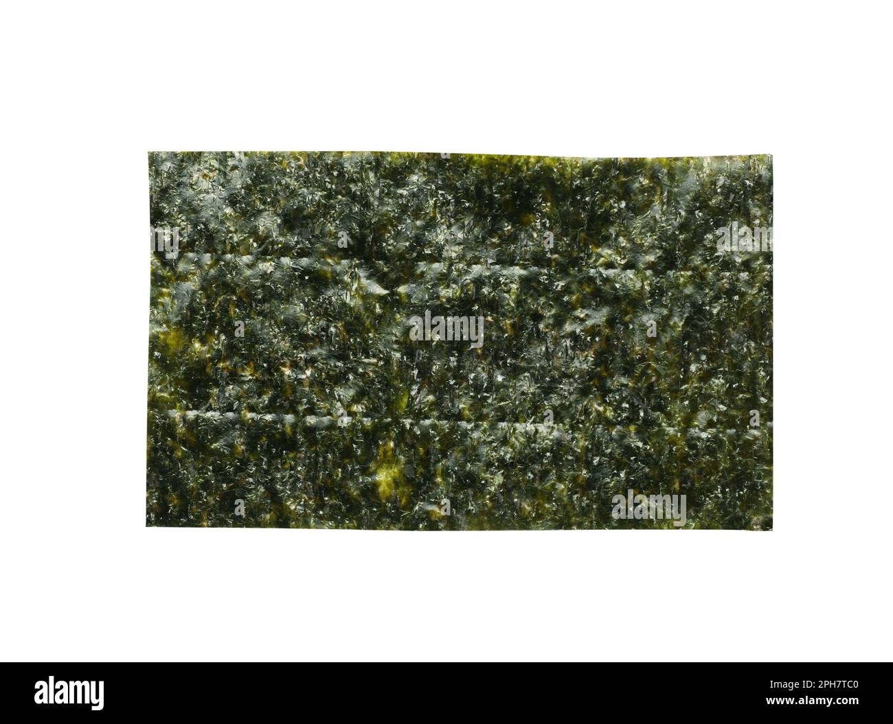 One dry nori sheet isolated on white Stock Photo - Alamy