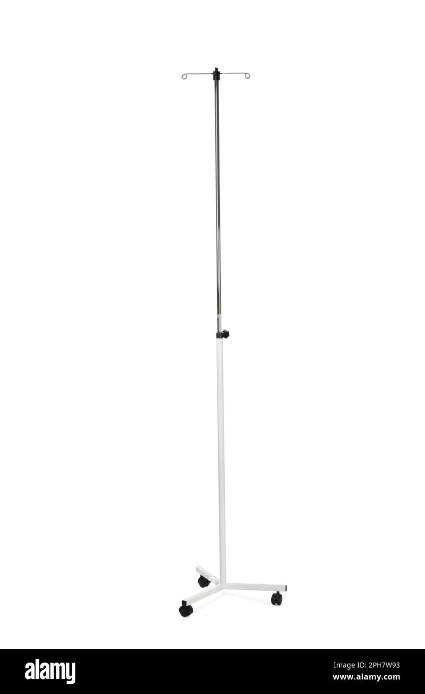 Drop counter stand isolated on white. Medical equipment Stock Photo - Alamy