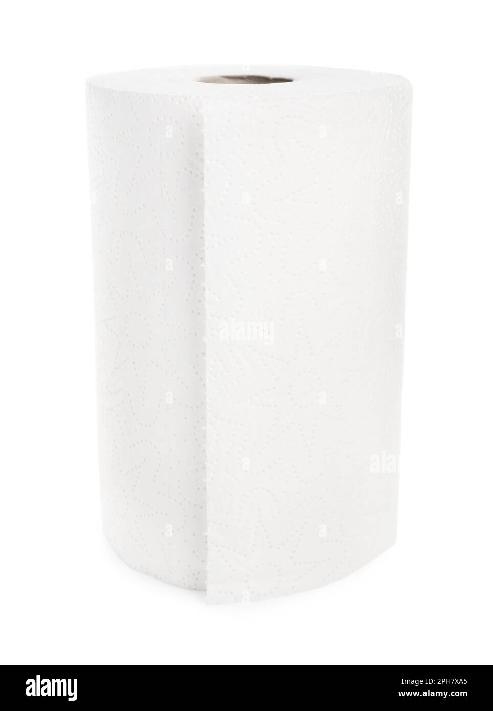Roll of paper towels isolated on white Stock Photo - Alamy