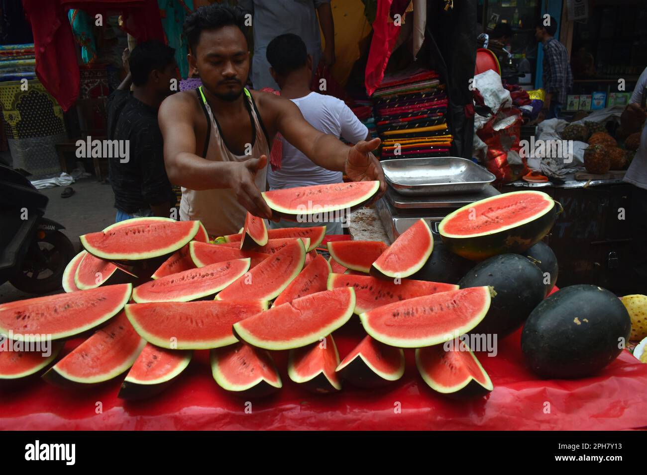Watermelon selling roadside hi-res stock photography and images - Alamy