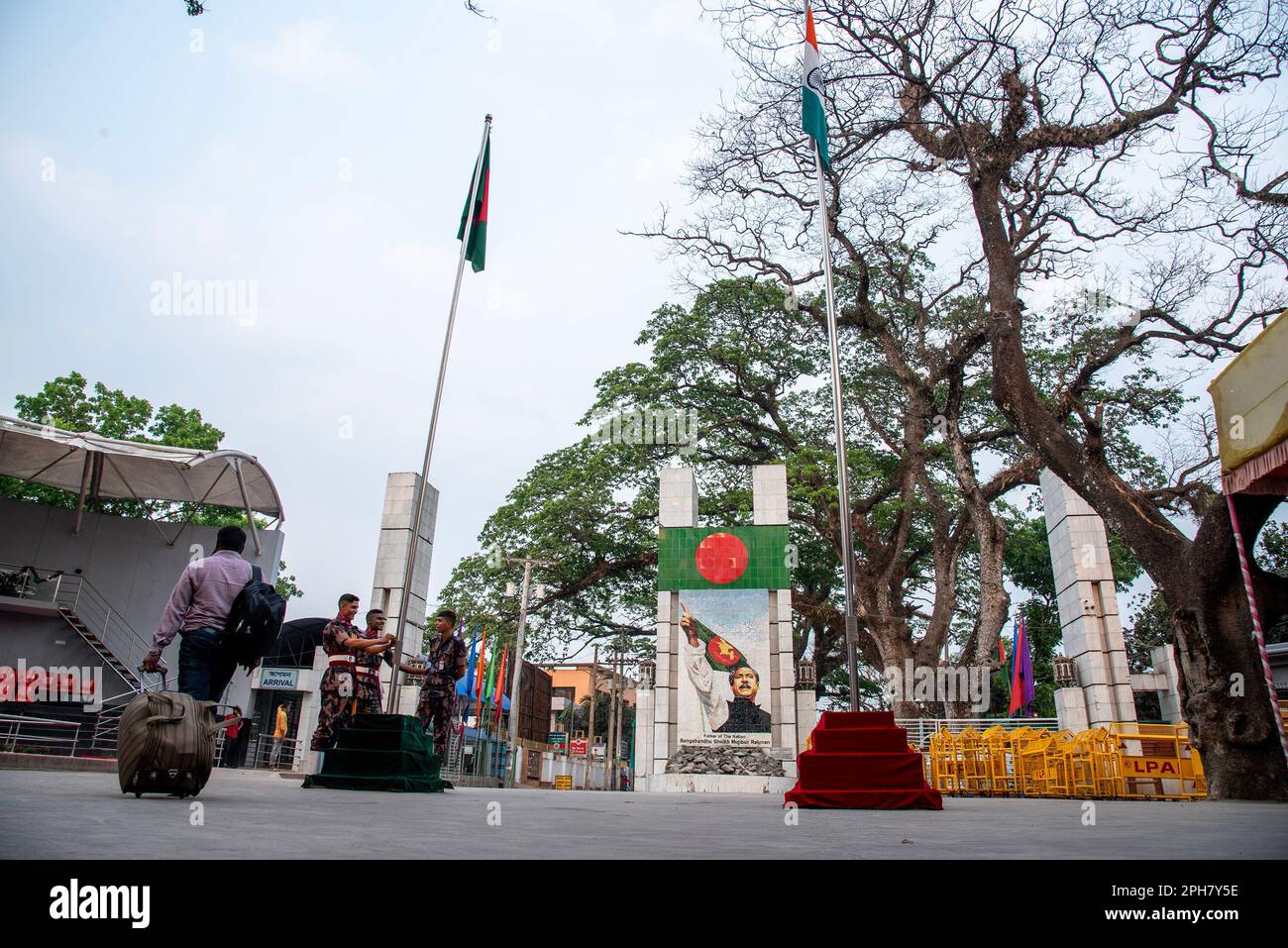 Bangaon, India. 26th Mar, 2023. Different moments of joint retreat ...