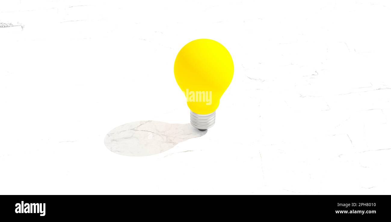 3d light bulb Stock Photo - Alamy