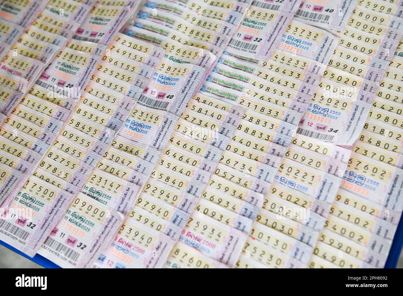 Thai lottery tickets on store shop ,Thai government lottery Thai ...
