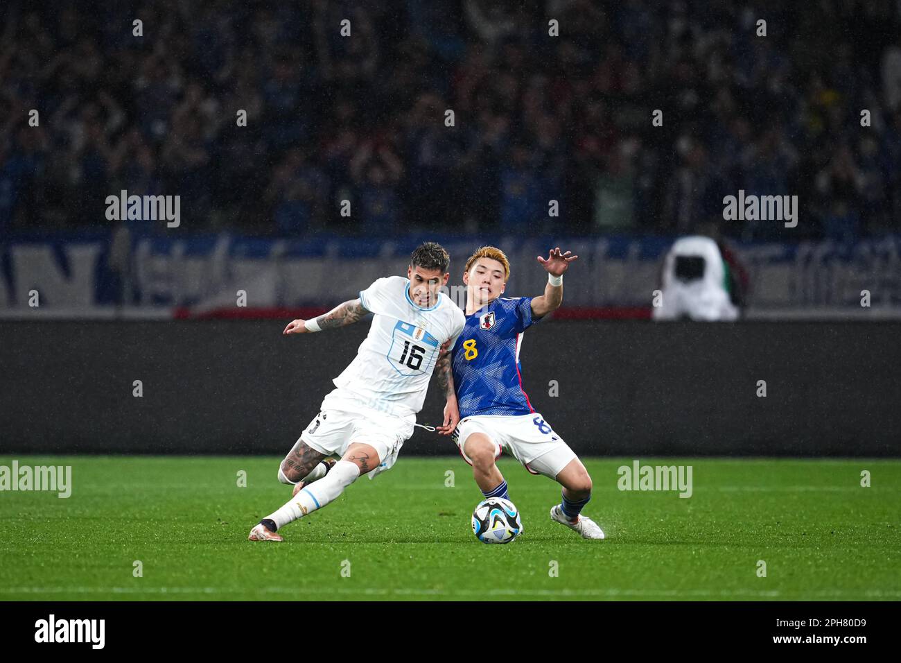 National Stadium, Tokyo, Japan. 24th Mar, 2023. (L-R) Mathas Olivera ...