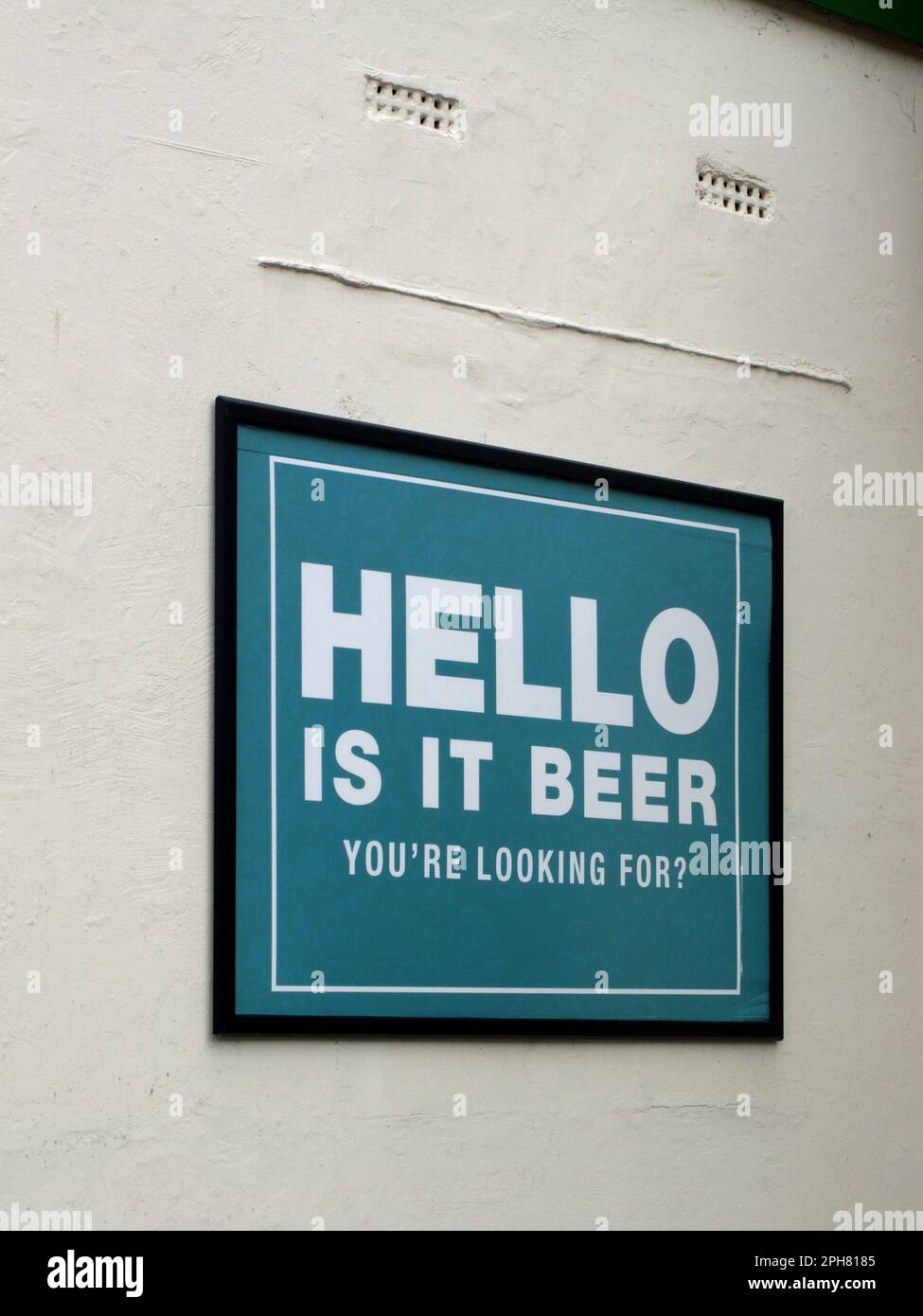 Funny pub sign hi-res stock photography and images - Alamy