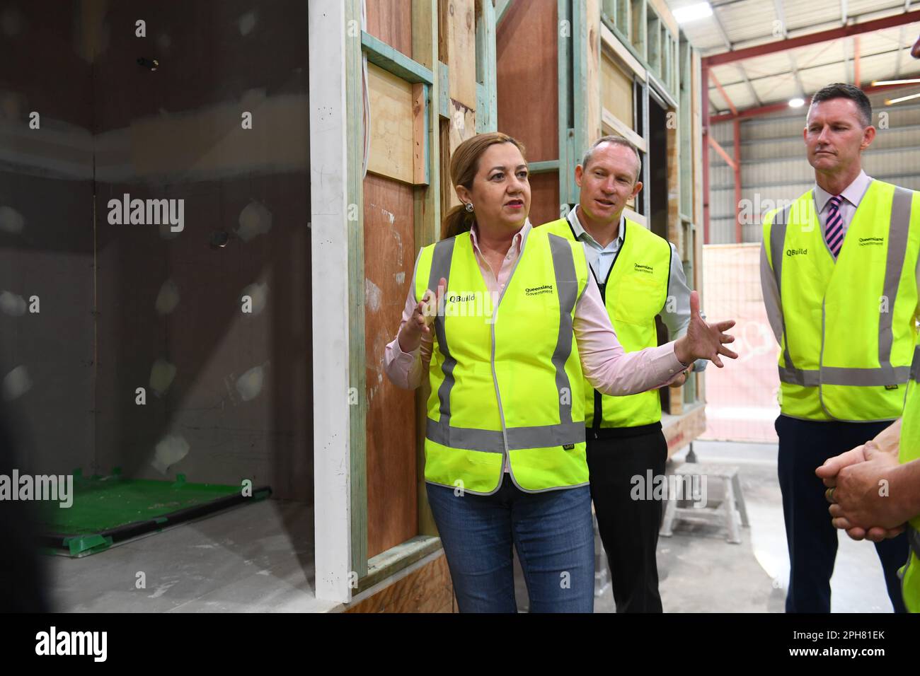 Queensland Premier Annastacia Palaszczuk, (left) and Queensland Public ...