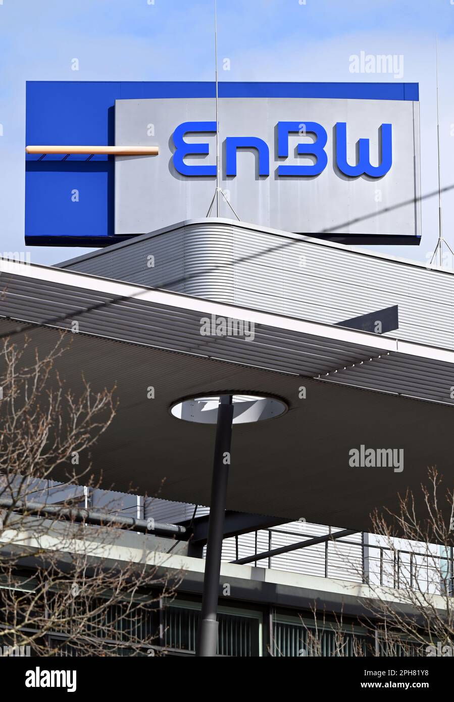 Karlsruhe, Germany. 13th Mar, 2023. A logo of Energie Baden-Württemberg ...