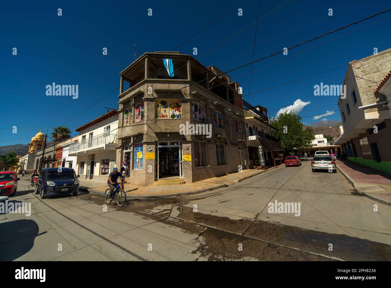 Architeture at Cafayate town, a popular tourist destination, Salta ...